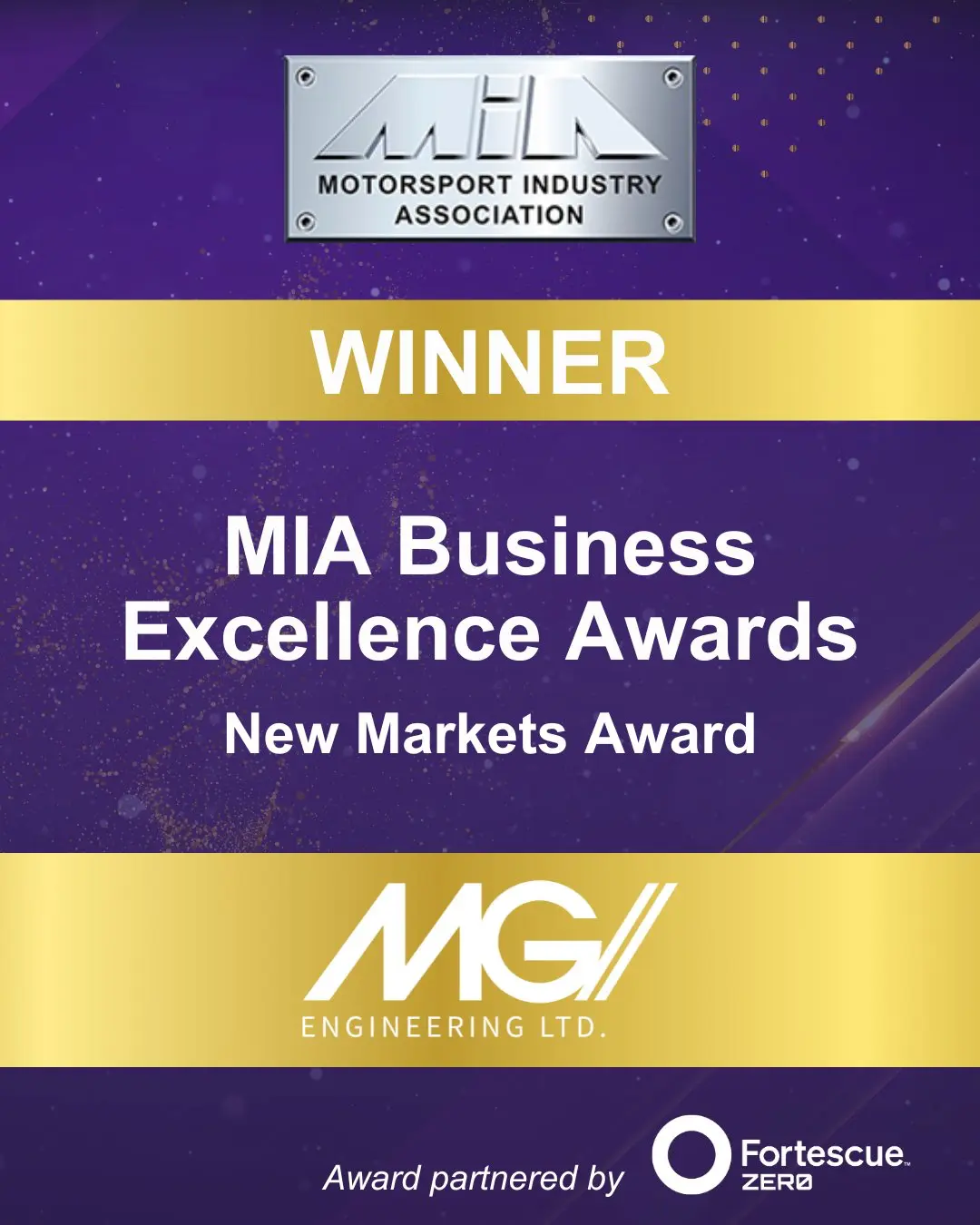 MGI Engineering Wins 2025 MIA Business Excellence Award for New Markets